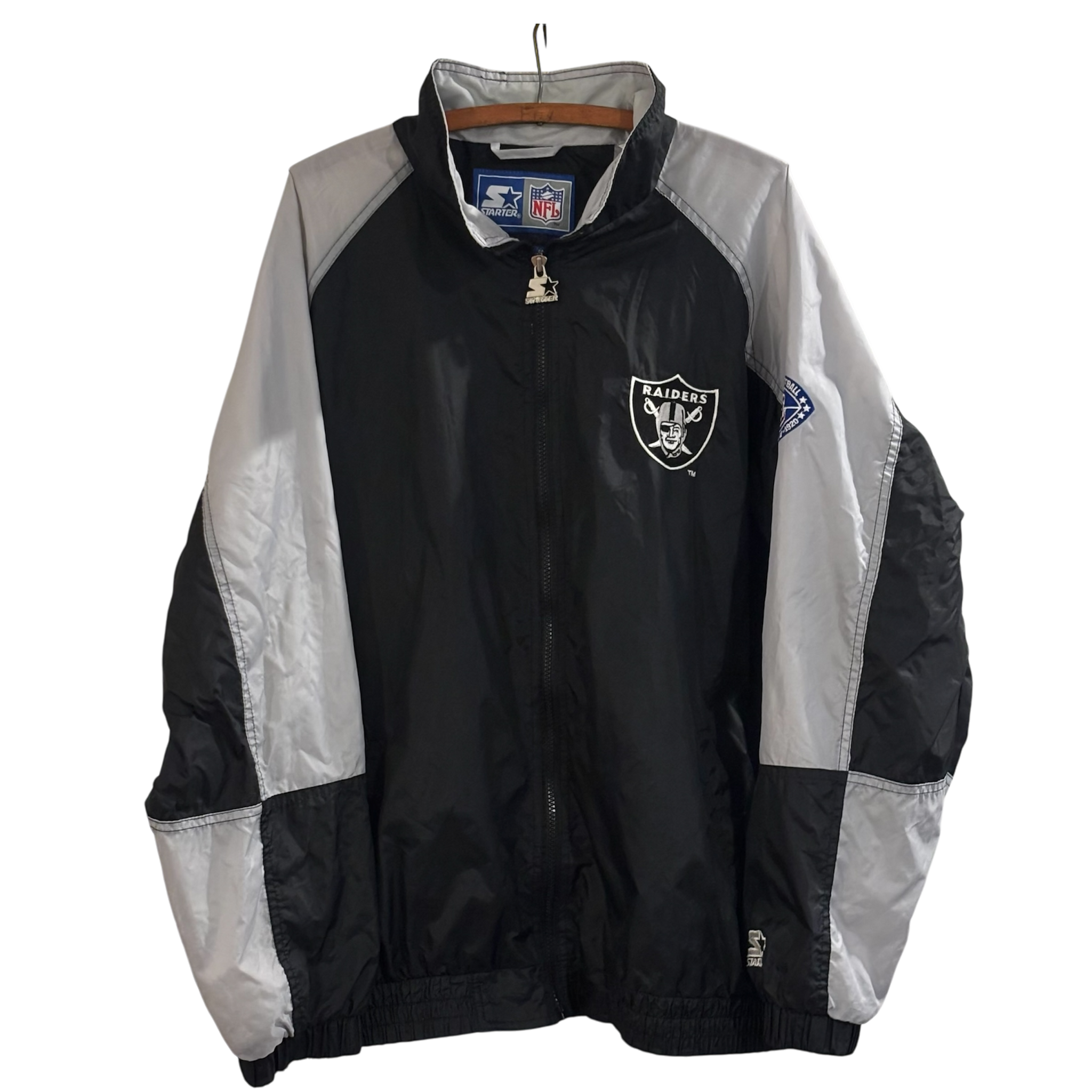 Vintage 1990's Oakland Raiders STARTER Jacket Size: XL Vintage 1990's Oakland Raiders STARTER Jacket Size: XL